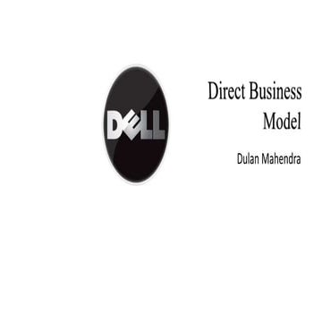 Dell - Direct Business Model | PPTX