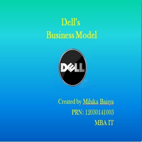 Dell business model | PPT