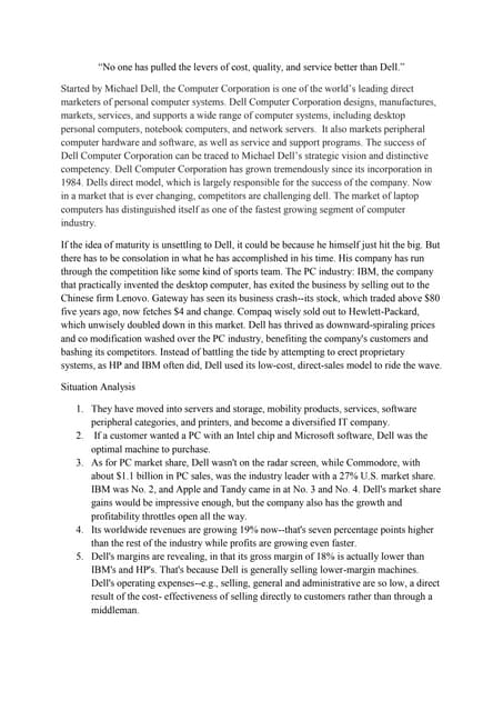 DELL-LBO-Case-Study-Presentation.pdf Example | PDF