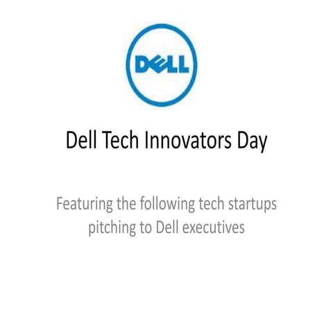 Dell innovators | PPTX | Business Expos & Conferences | Events