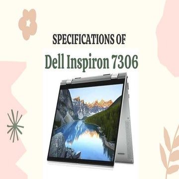 A brief description about dell inspiron 14 i7 touchscreen laptop | PPTX