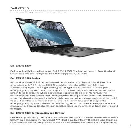 Dell xps 13 | PDF