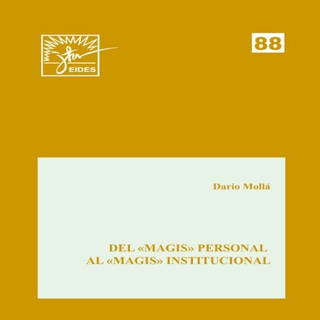Del magis personal al magis institucional | PDF