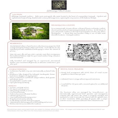 Del Mango Fact Sheet | PDF