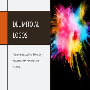 Del Mito al Logos. Un recorrido por la historia del pensamiento ...