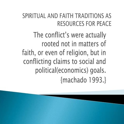 spiritual faith and traditional resources | PPTX