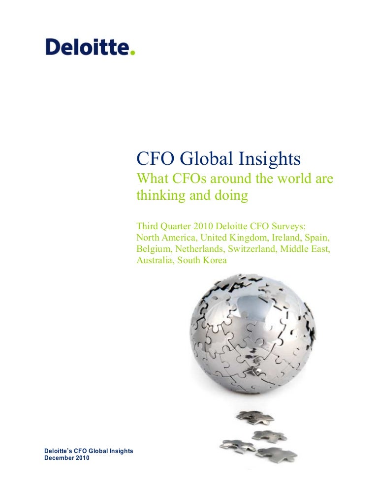 Deloitte CFO Global Insights