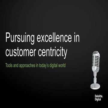 Deloitte Digital NL - Voice of the customer (CB seminar) | PPTX