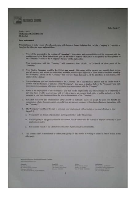 Nestle Recommendation letter 2015 | PDF