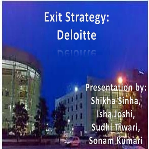 Deloitte presentation | PPT