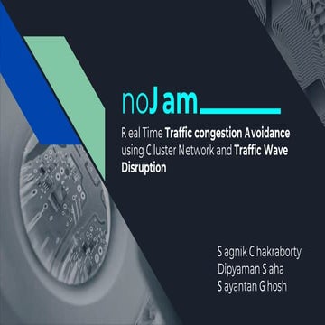 Real Time Traffic Congestion Avoidance Using Network Cluster Ppt