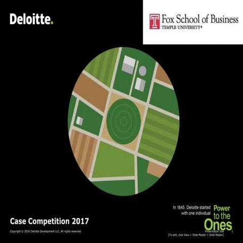 Deloitte USDRD Case Competition 2017 | PPT