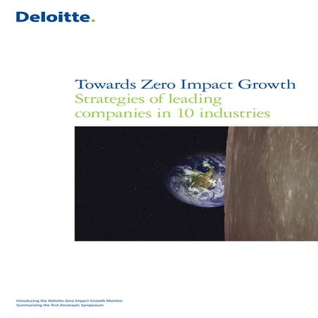 Deloitte-Towards Zero Impact Growth 2012 | PDF