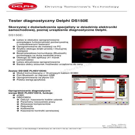 Delphi ds150e user manual | PDF