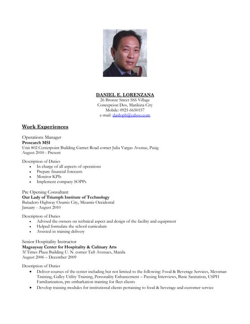 Resume (sample) | DOCX | Education
