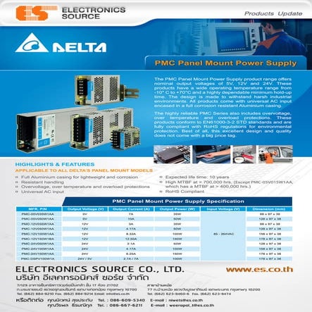 Switching Power Supply DELTA | PDF