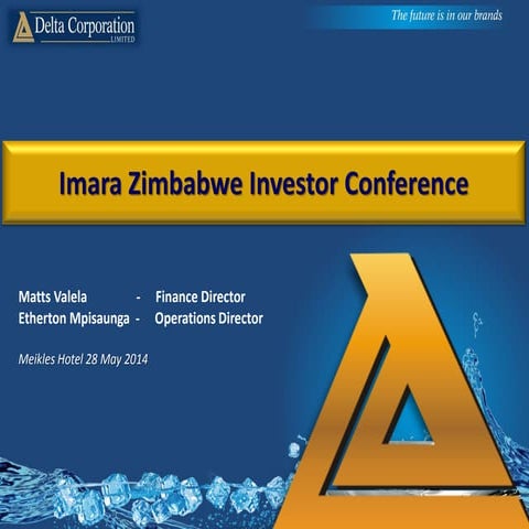 Delta Corporation Limited - Presentation at Imara Investor Conference ...