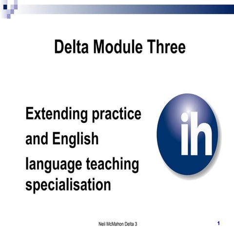 Delta 3 curriculum & syllabus design and course planning | PPT