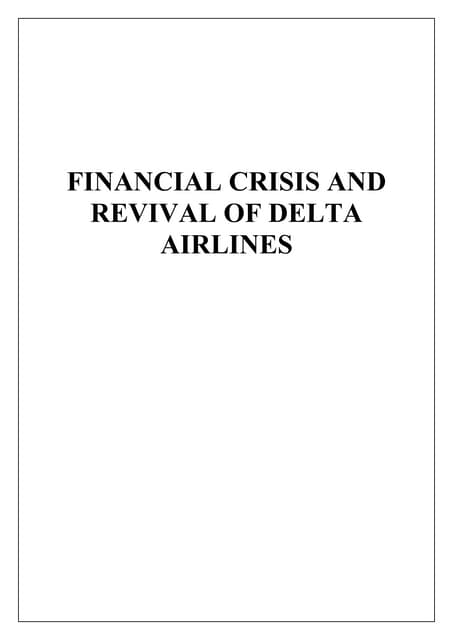 DELTA AIRLINES STOCK PERFORMANCE ANALYSIS 1DELTA AIRLINES ST.docx