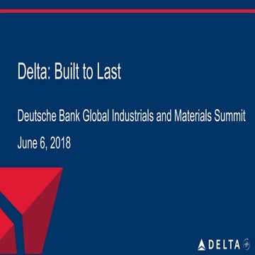 Delta air lines jp morgan presentation | PDF