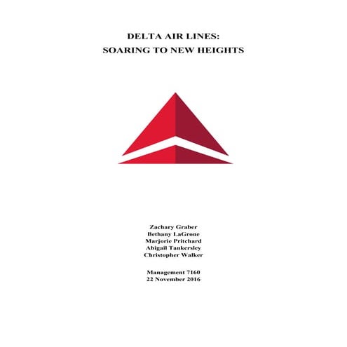 Delta Airlines: Soaring to New Heights | PDF