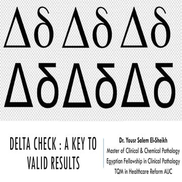 The Delta check a key to valid results.pptx