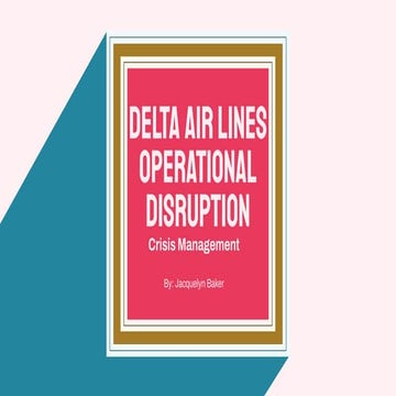 Delta crisis communication- In July 2024 | PDF