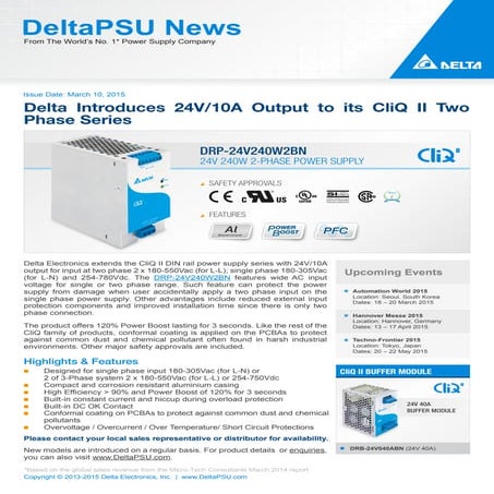 DeltaPSU News All Delta Standard Power Supplies Comply With RoHS ...