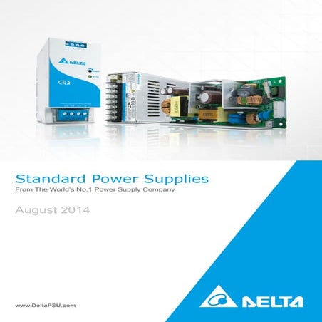 Delta Standard Power Supplies Catalog (August 2014) | PDF