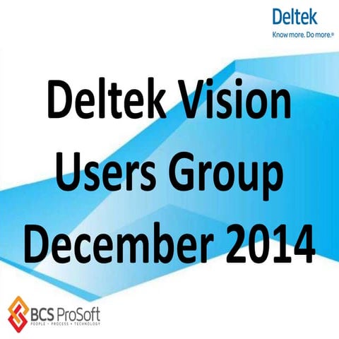 What's New in Deltek Vision 7.1, Invoice Approvals, Overhead Allocation ...