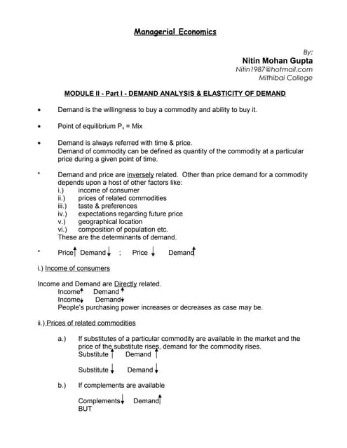 The demand schedule | PPTX