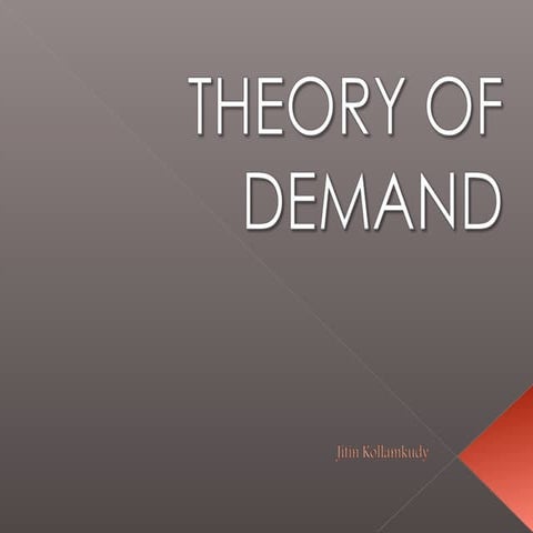 Demand Theory | PPT