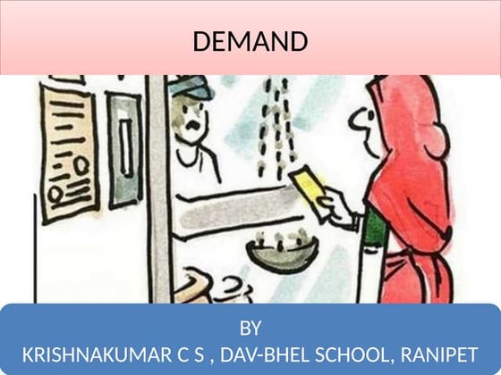Contraction and expansion in demand class 11 Economics | PPT