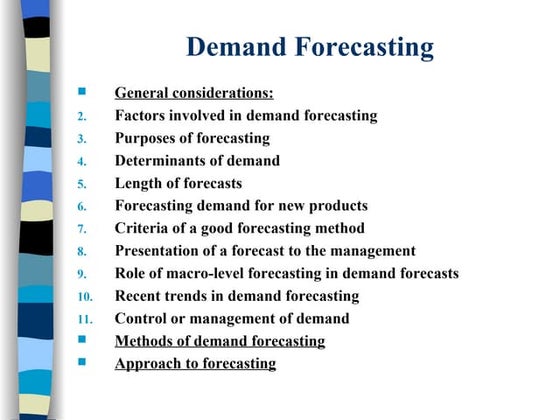 Demand forecasting | PPT
