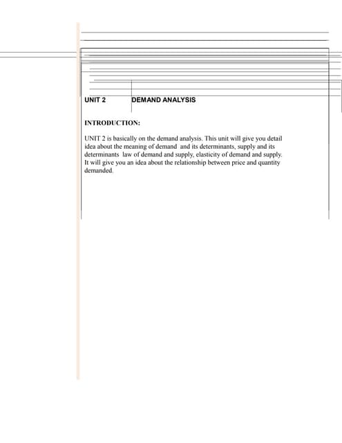 Demand Analysis | PPT