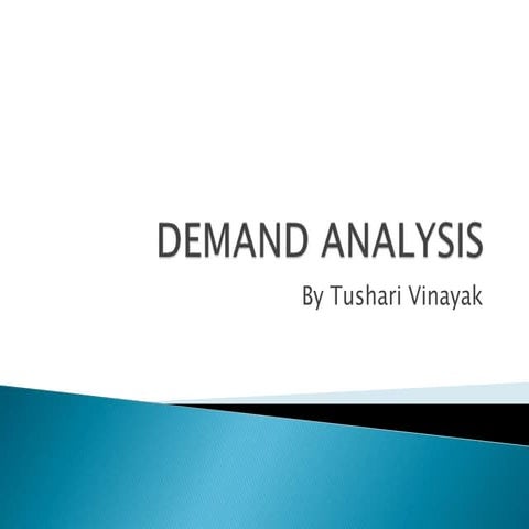 Demand analysis | PPTX