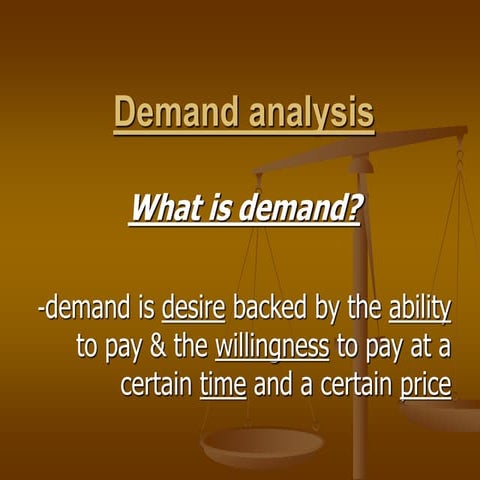 Law of supply and demand - applied economics | PPTX