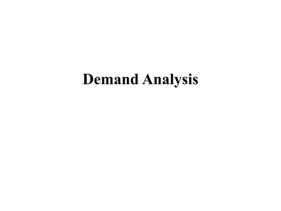 Demand. | PPTX | Commodities | Economy