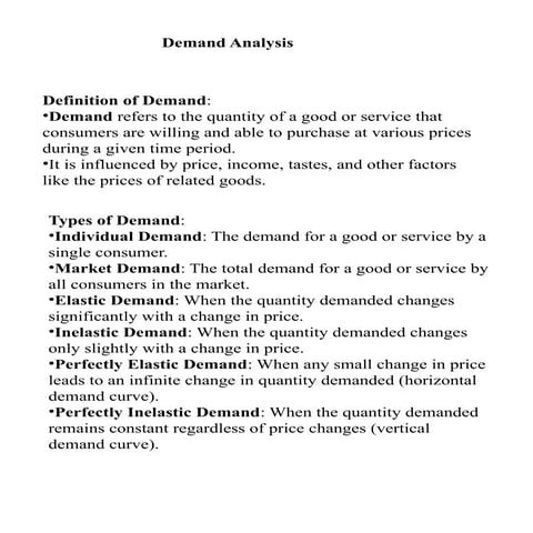 Demand and supply analysis in simple with example | PDF