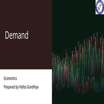 Demand and its factor's affecting demand | PPTX