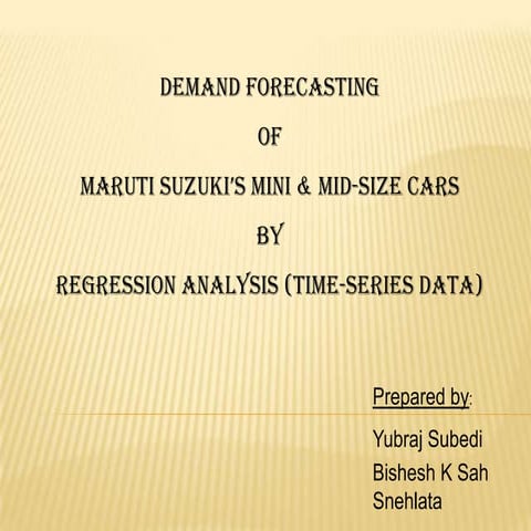 Demand forecasting | PPT