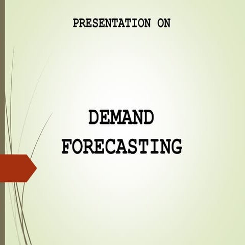 Demand forecasting | PPT
