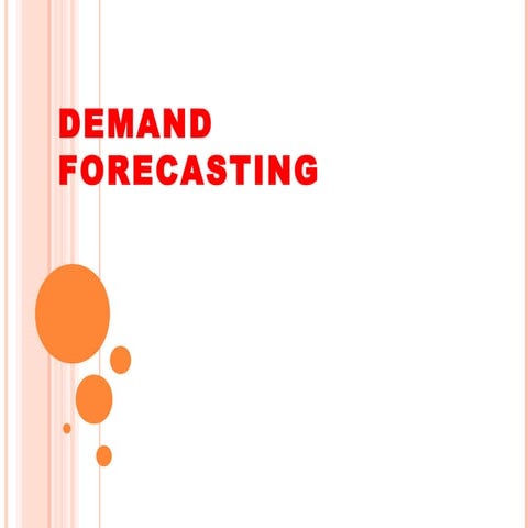 Demand forecasting | PPT