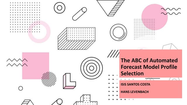 Demand Forecasting • Automated Model Selection Ppt