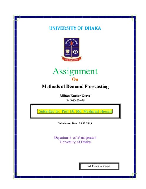 Quantitative and qualitative forecasting techniques om