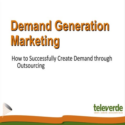 Demand Generation - Cash Cow Marketing | PDF