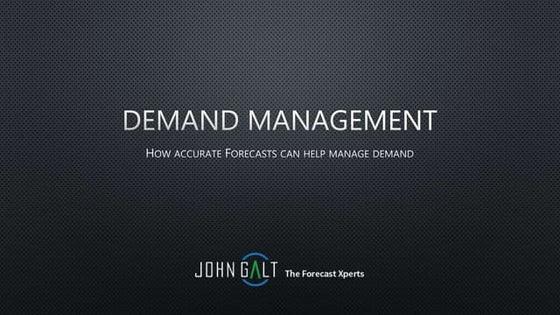 Deep Dive Into Demand Planning | PPT