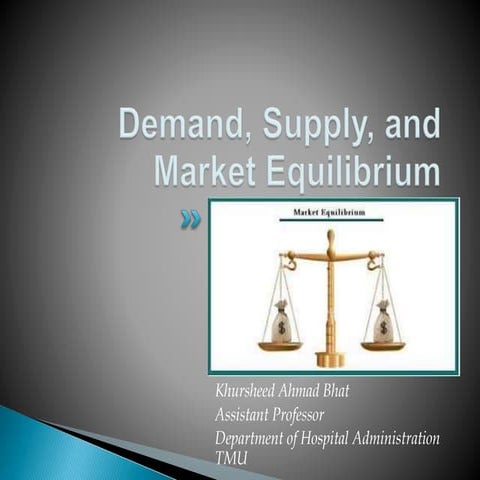 Demand supply and equallibrium.ppt | Commodities | Economy