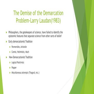 Demarcation problem | PDF