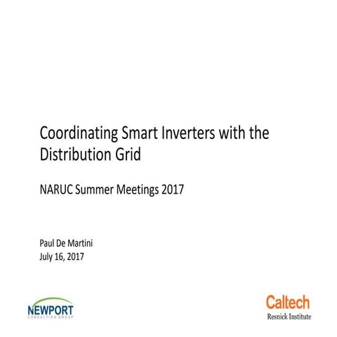 NARUC Smart Inverters 2017 | PPT